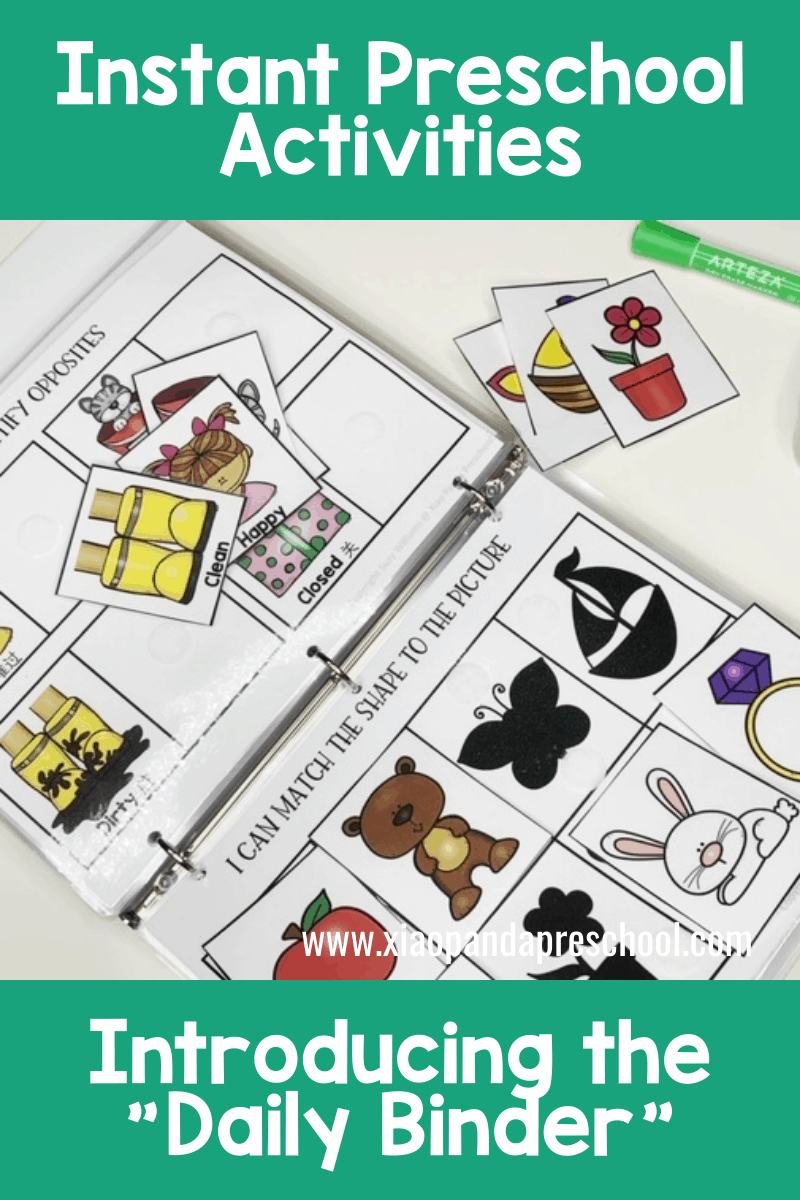 Toddler and Preschool Learning Binder – Xiao Panda Preschool