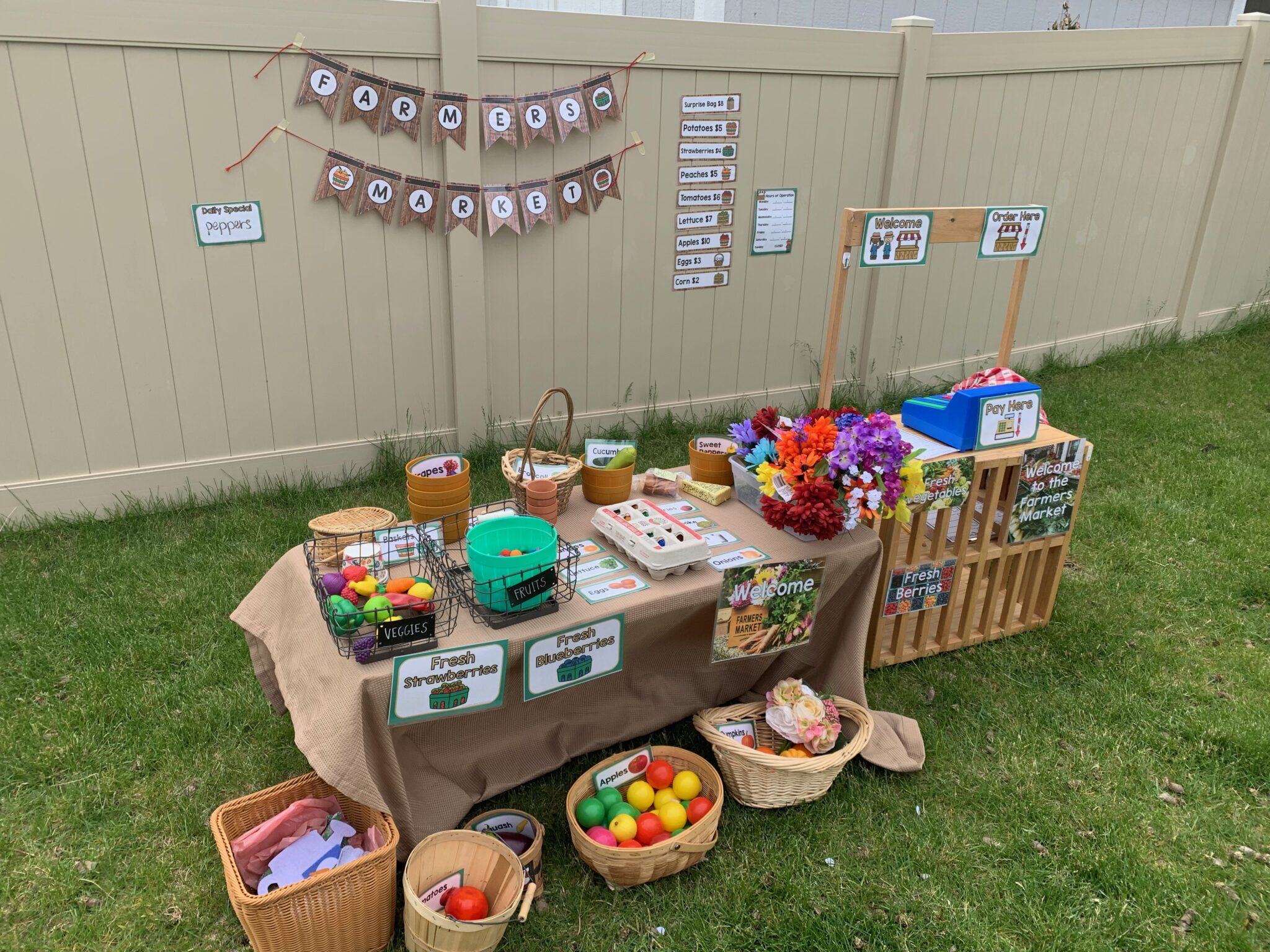 Creating a Farmers Market Dramatic Play Corner in Your Classroom – Xiao ...