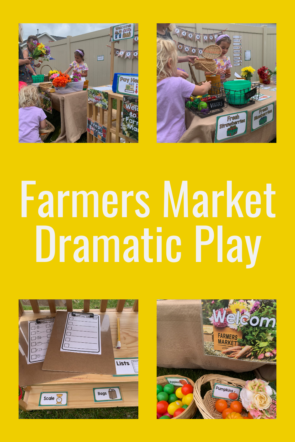 Creating a Farmers Market Dramatic Play Corner in Your Classroom – Xiao ...