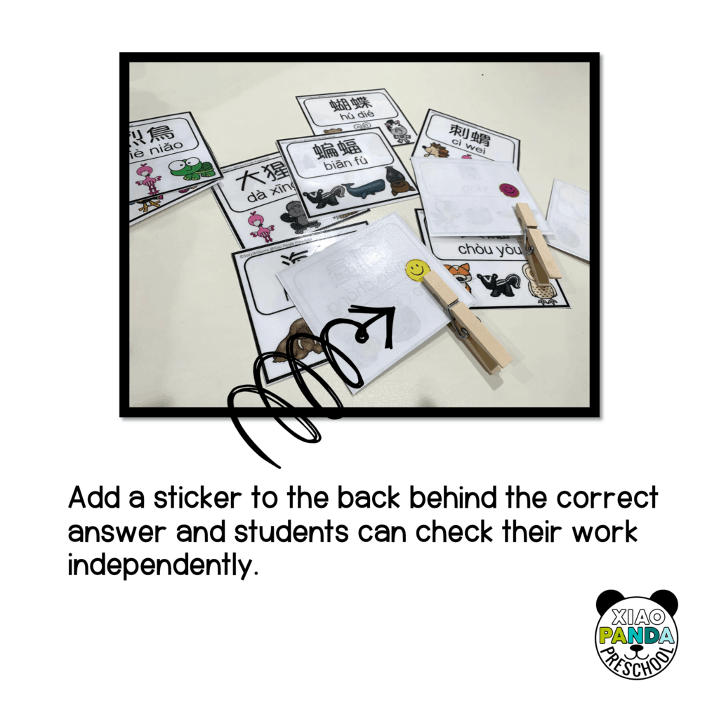 Learn Body Parts Clip Cards – Traditional Chinese – Xiao Panda Preschool